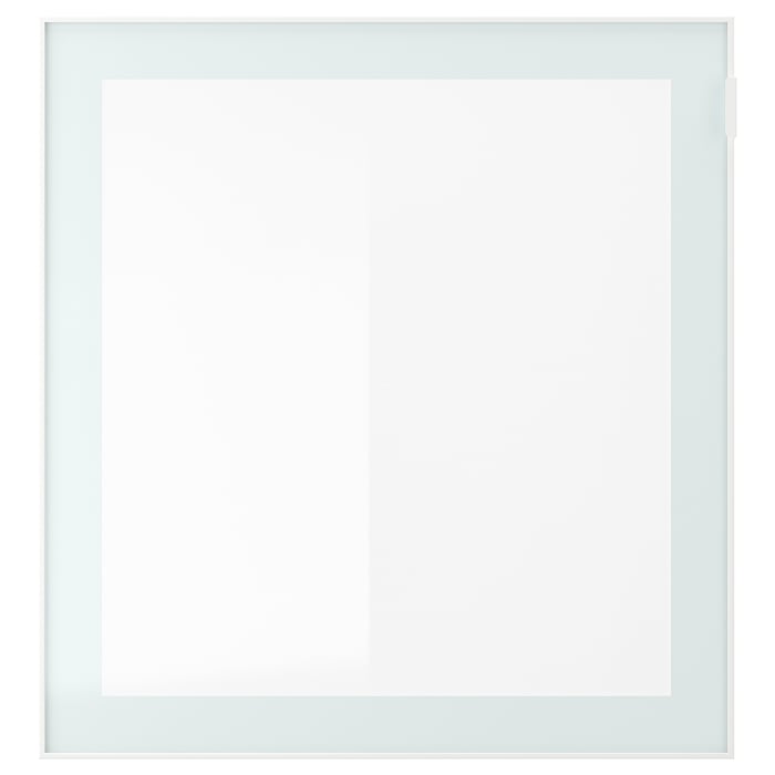 GLASSVIK Vitrinentür, weiß/hellgrün Frostglas, 60x64 cm - IKEA Österreich