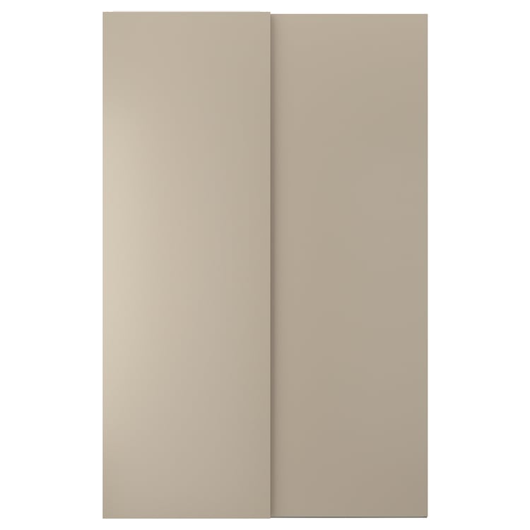 HASVIK Schiebetürpaar, graubeige, 150x236 cm - IKEA Österreich