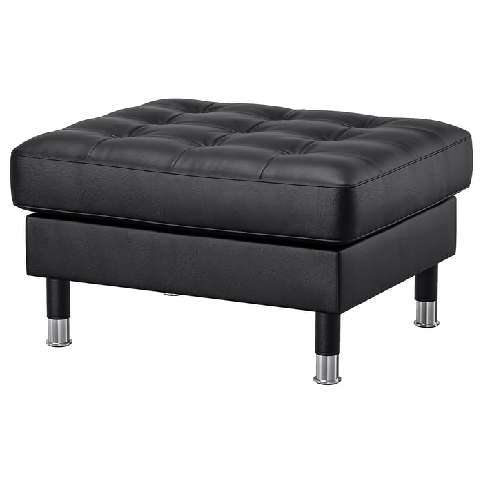LANDSKRONA Hocker, Grann/Bomstad schwarz/Metall - IKEA Österreich