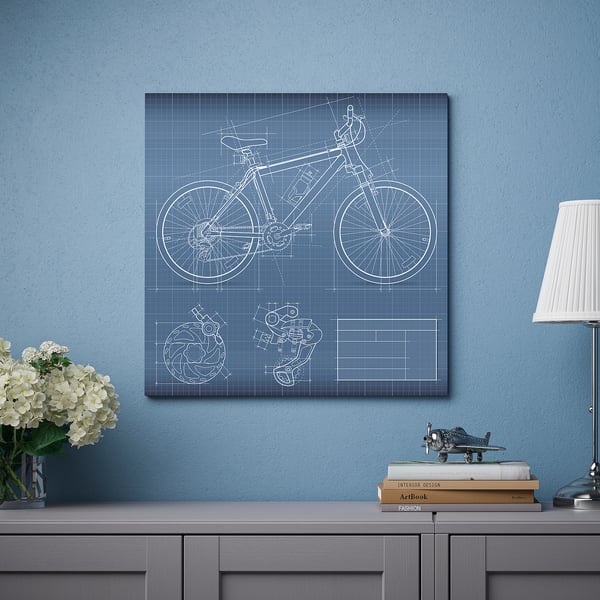 PJÄTTERYD Bild, Fahrradzeichnung, 56x56 cm - IKEA Österreich
