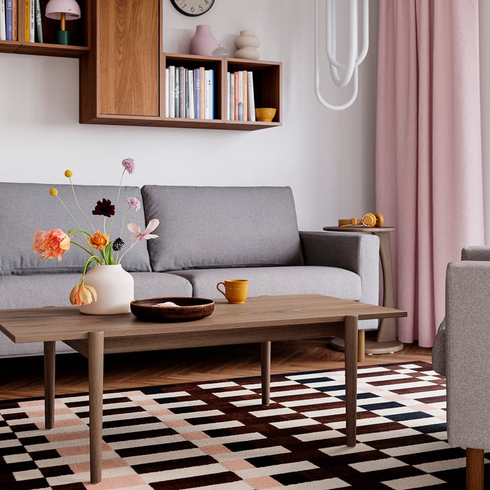 UGGLERUM Couch-/Beistelltisch, 2er-Set, Nussbaumfurnier/braun - IKEA ...