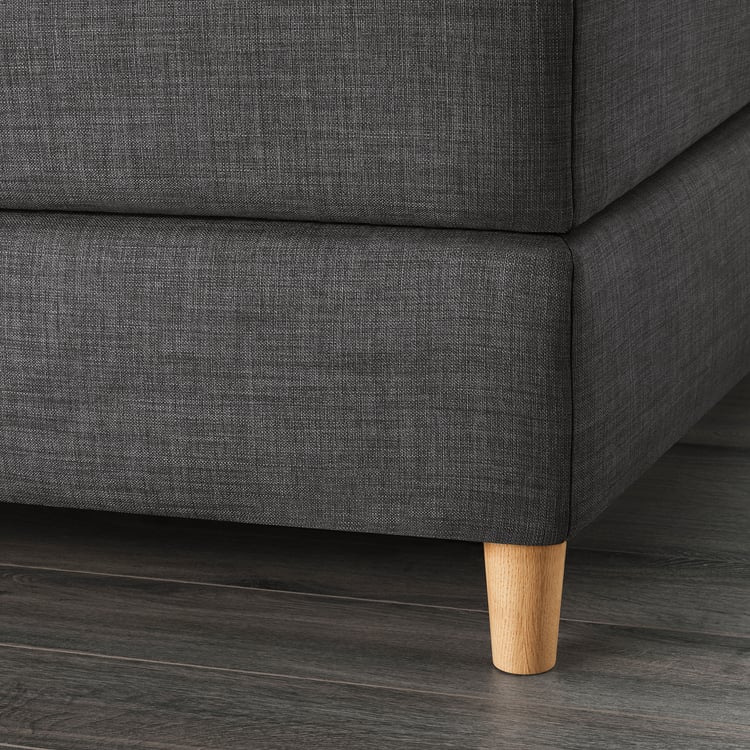 DUNVIK Divan bed - Valevåg firm/Nisseholm Skiftebo dark grey - IKEA Austria