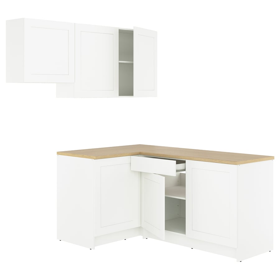 KNOXHULT corner kitchen, white frame - IKEA Austria