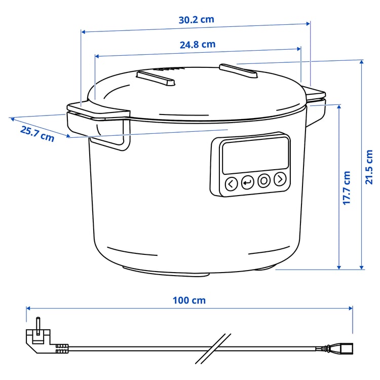 TILLREDA multicooker, black - IKEA Austria