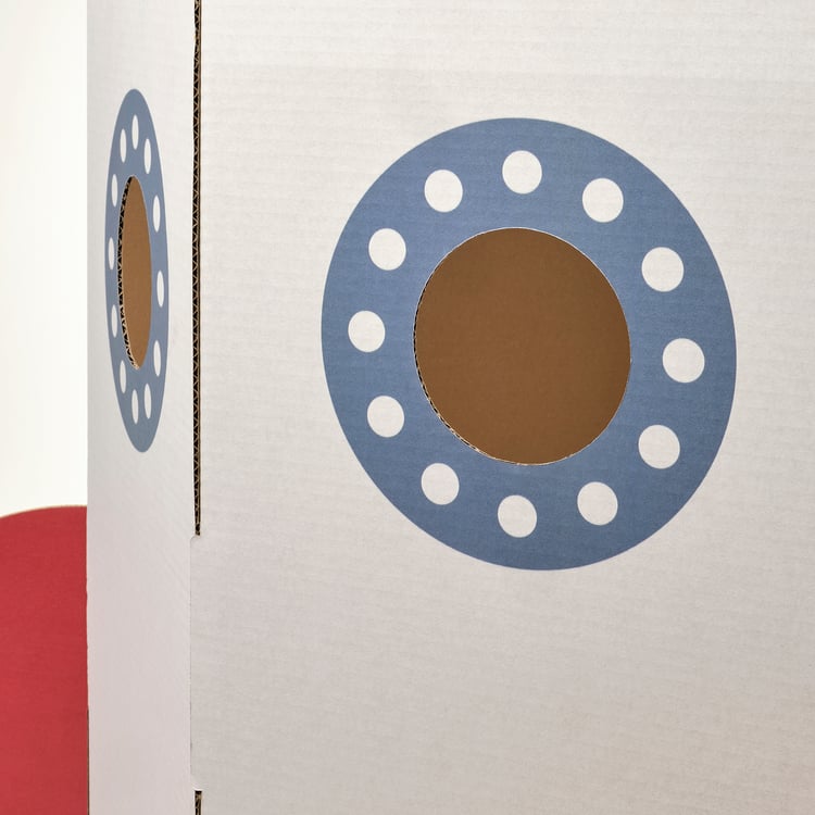 AFTONSPARV children's tent, rocket white/red - IKEA