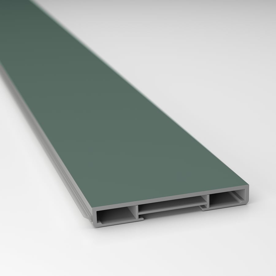 ASPUDDEN plinth, dark grey-green, 220x8 cm - IKEA