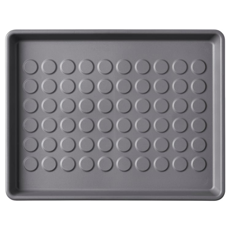 BAGGMUCK shoe mat, in/outdoor/grey, 46x35 cm - IKEA
