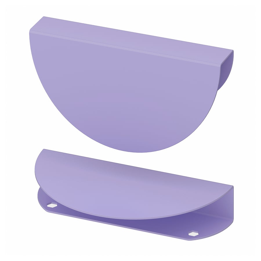 BEGRIPA handle, lilac/half-round, 130 mm - IKEA