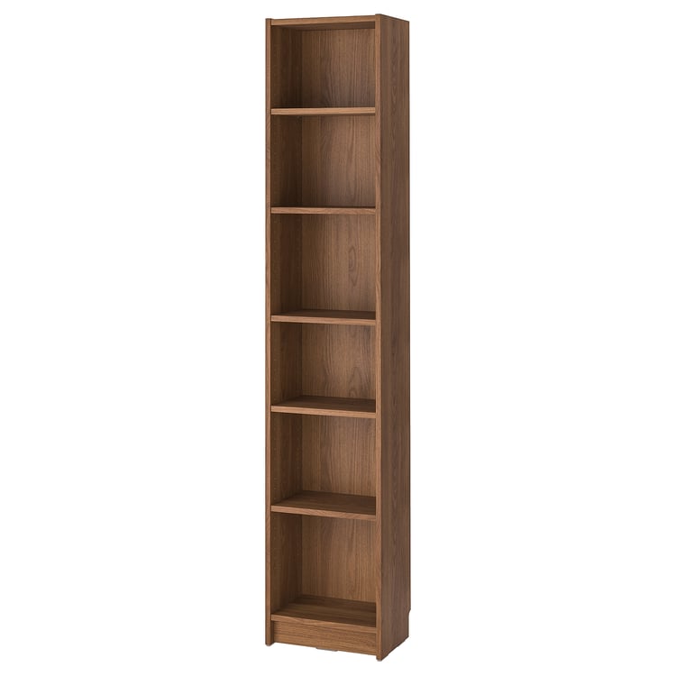 BILLY bookcase, brown walnut effect, 40x28x202 cm - IKEA