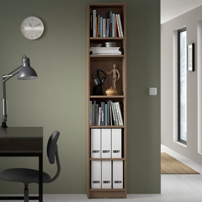 BILLY Height extension unit, oak effect, 40x28x35 cm - IKEA