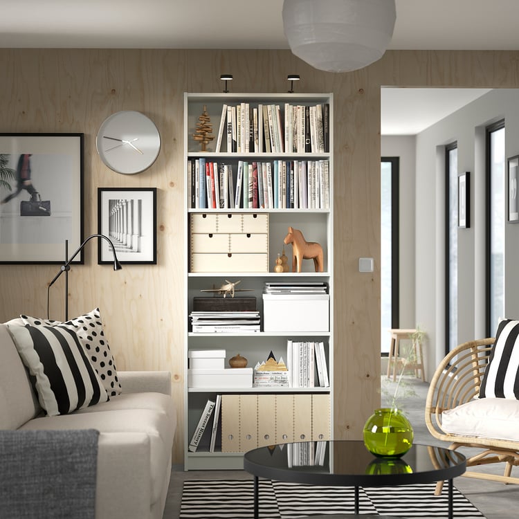 BILLY bookcase, white, 80x28x202 cm - IKEA