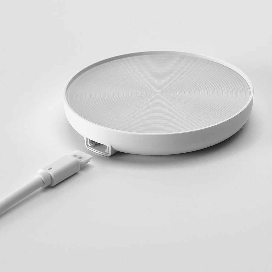 BLÅLIDEN / STRIMSÄV glass-door cabinet with lighting, white - IKEA