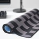 BLÅSKATA gaming mouse pad, black/grey patterned, 40x80 cm - IKEA