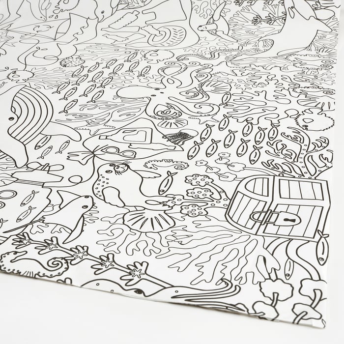 BLÅVINGAD Colouring paper roll, 10 m - IKEA
