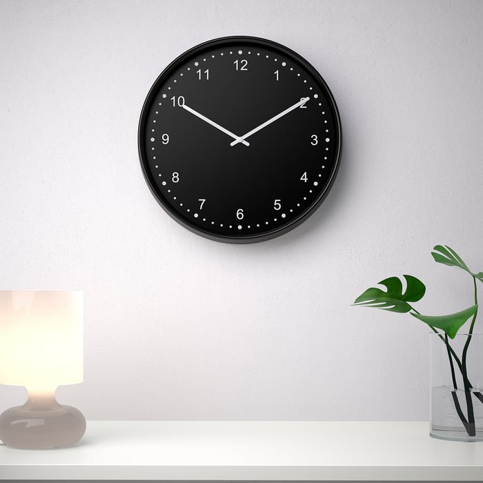 BONDIS wall clock, black, 38 cm - IKEA