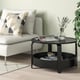 BORGEBY coffee table, black, 70 cm - IKEA