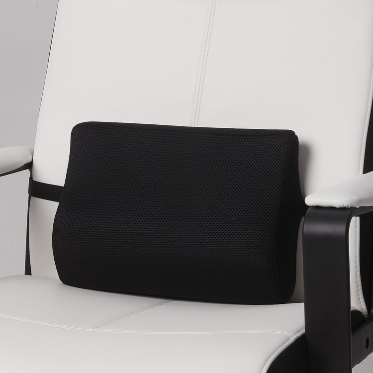 BORTBERG lumbar cushion, black, 31x23 cm - IKEA