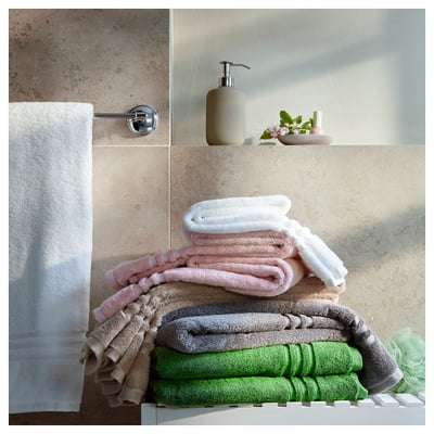 BROKGLIM hand towel, pink, 40x70 cm - IKEA