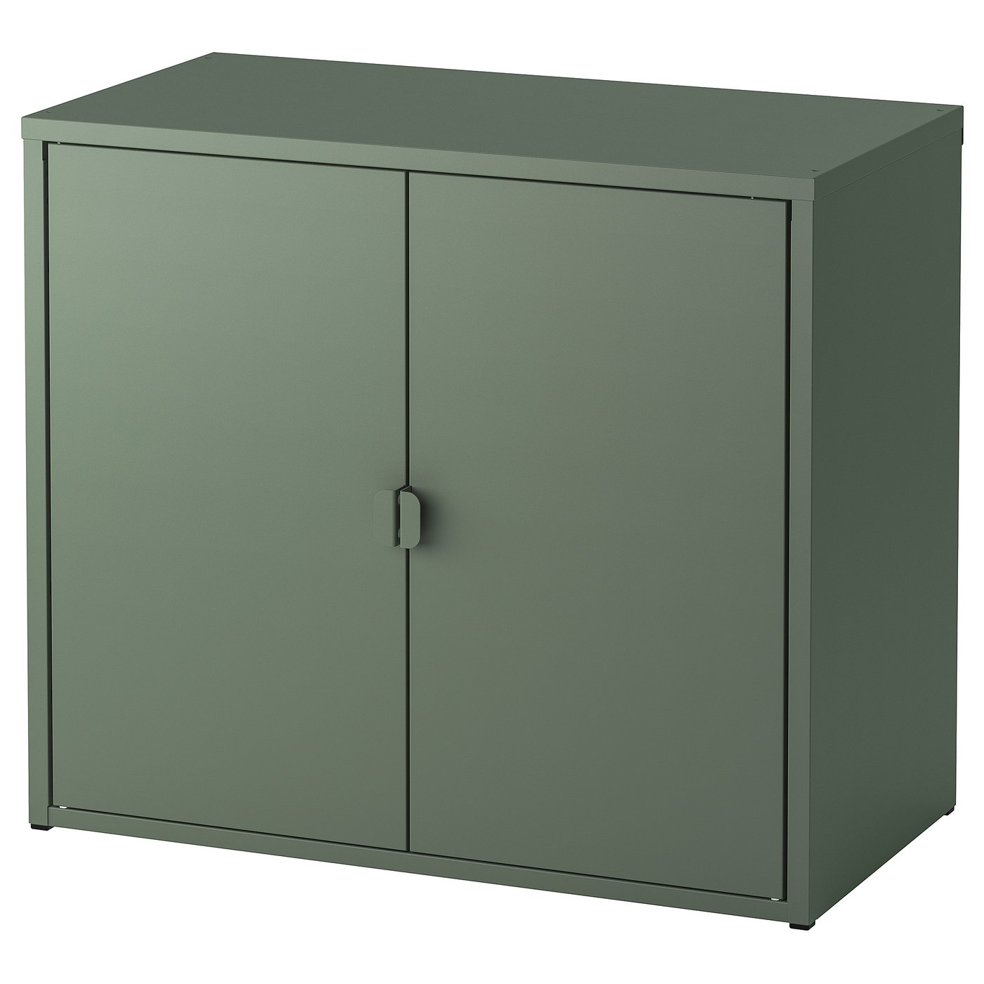 BROR cabinet with 2 doors, grey-green, 76x40x66 cm - IKEA