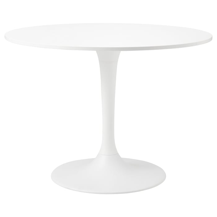 DOCKSTA table, white/white, 103 cm - IKEA