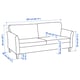 EKHOLMA 3-seat sofa, Kilanda pale blue - IKEA