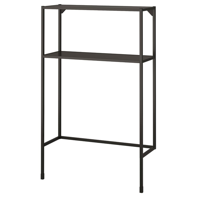 ENHET frame w shelves for washing machine, anthracite, 80x30x129 cm - IKEA