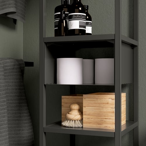 ENHET hanging shelf insert, anthracite, 26x28x15 cm - IKEA