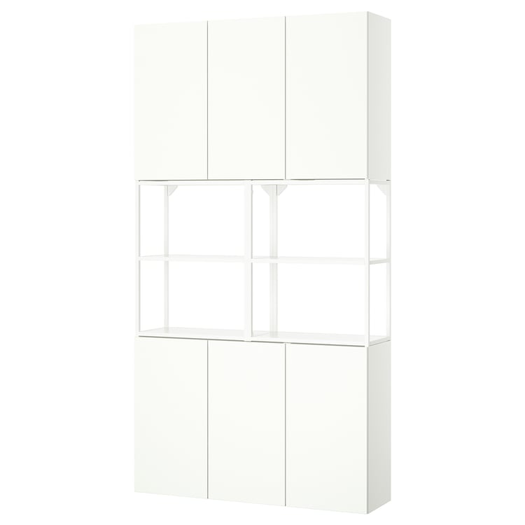 ENHET storage combination, white, 120x32x225 cm - IKEA