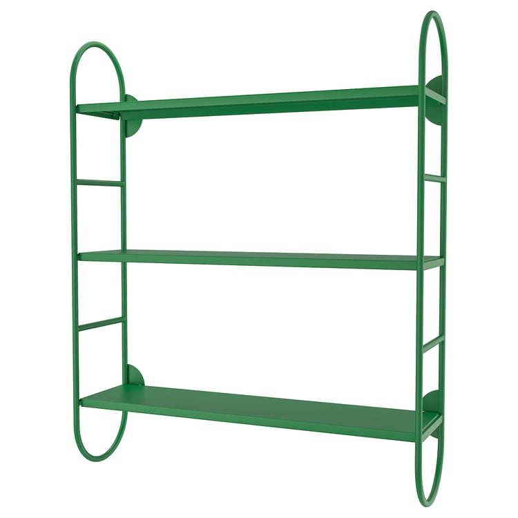 FÄRGSÄTTARE wall shelf, green, 60x16x74 cm - IKEA