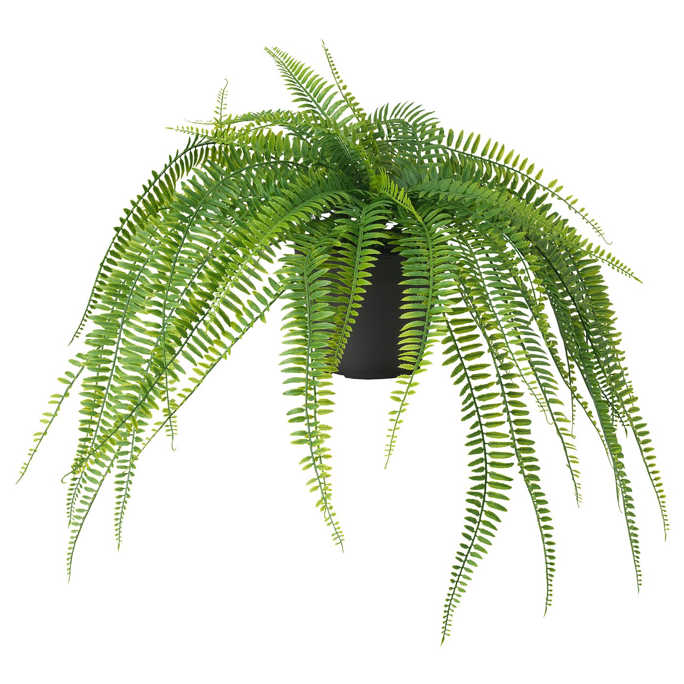 FEJKA artificial potted plant, in/outdoor hanging/fern, 12 cm - IKEA