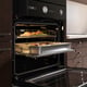 FINSMAKARE Forced air oven w pyro/steam func, black - IKEA