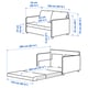 FRIDHULT sofa-bed, Skiftebo yellow - IKEA
