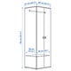GODISHUS wardrobe, white, 60x51x178 cm - IKEA
