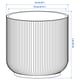 GRADVIS plant pot, pink, 12 cm - IKEA