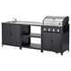 GRILLSKÄR outdoor kitchen, stainless steel, 244x61 cm - IKEA