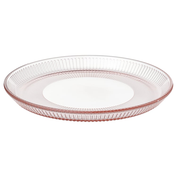 HAVSGÄDDA side plate, stripe pattern/pink, 21 cm - IKEA