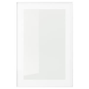 HEJSTA Glass door, white/clear glass, 40x60 cm - IKEA
