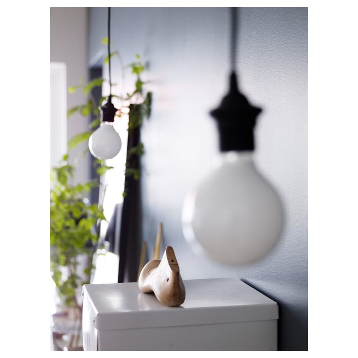 RISBYN Pendant lamp shade, onion shape, white, 57 cm - IKEA