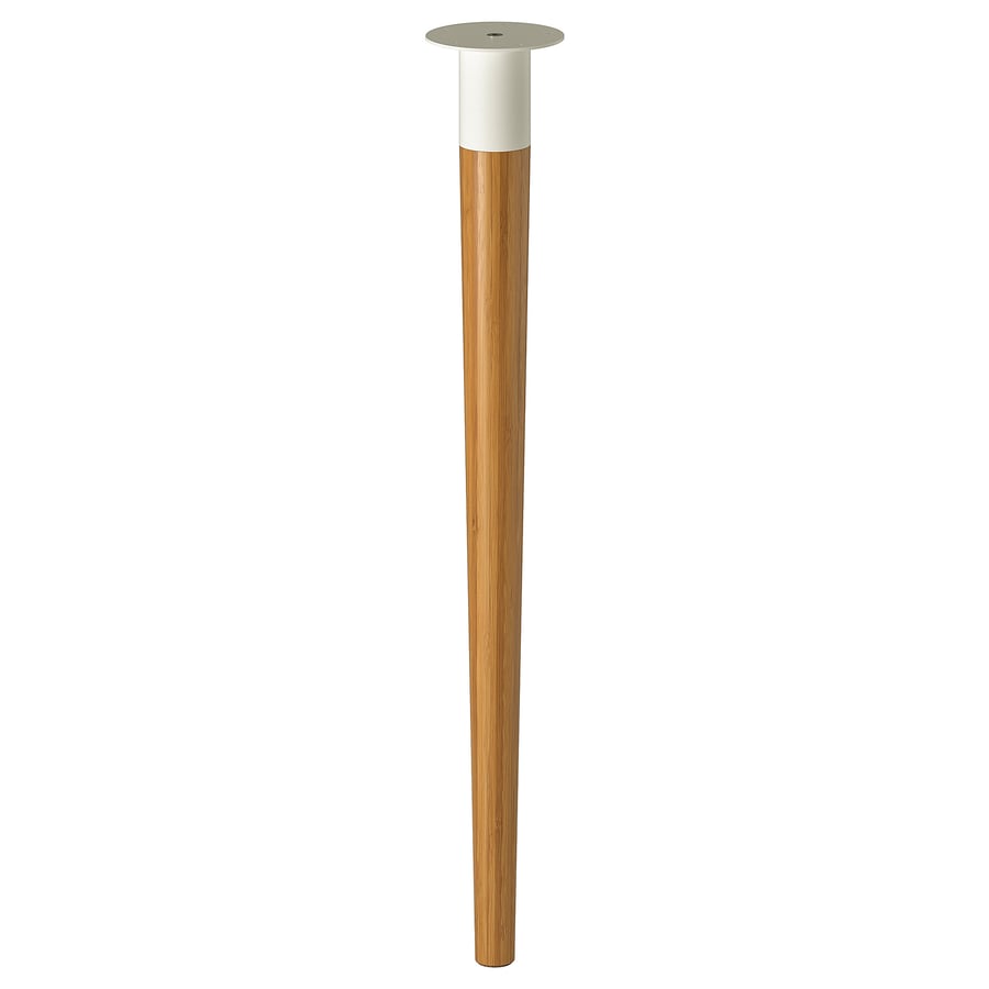 HILVER Leg cone-shaped, bamboo, 70 cm - IKEA