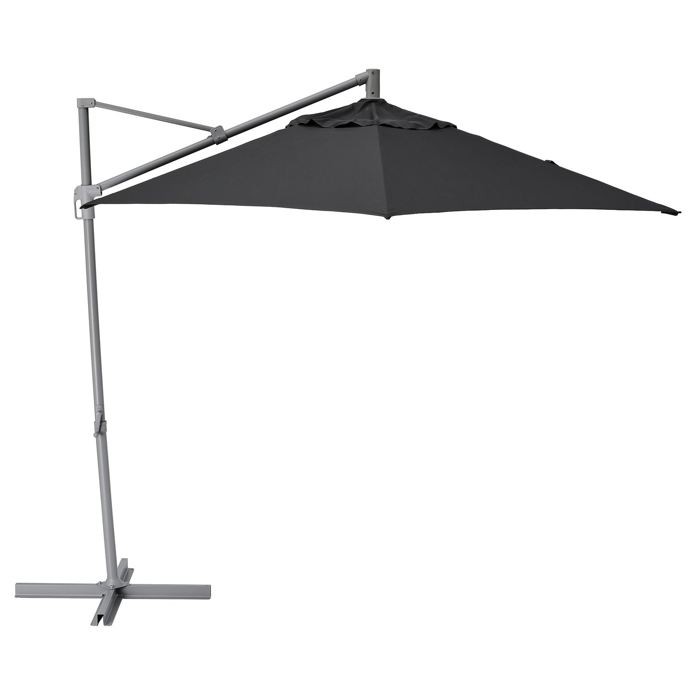 HISSÖ parasol, hanging, anthracite, 300 cm - IKEA
