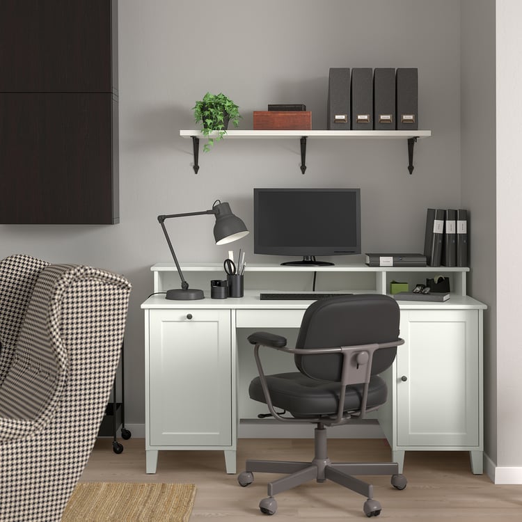 IDANÄS add-on unit desk, white, 152x30 cm - IKEA