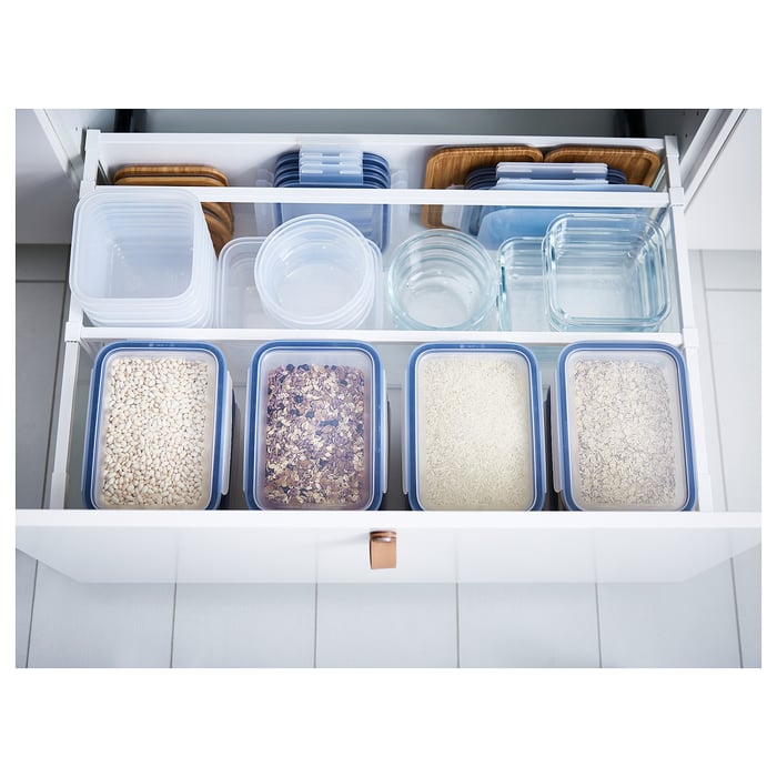 IKEA 365+ food container, square/plastic, 750 ml - IKEA