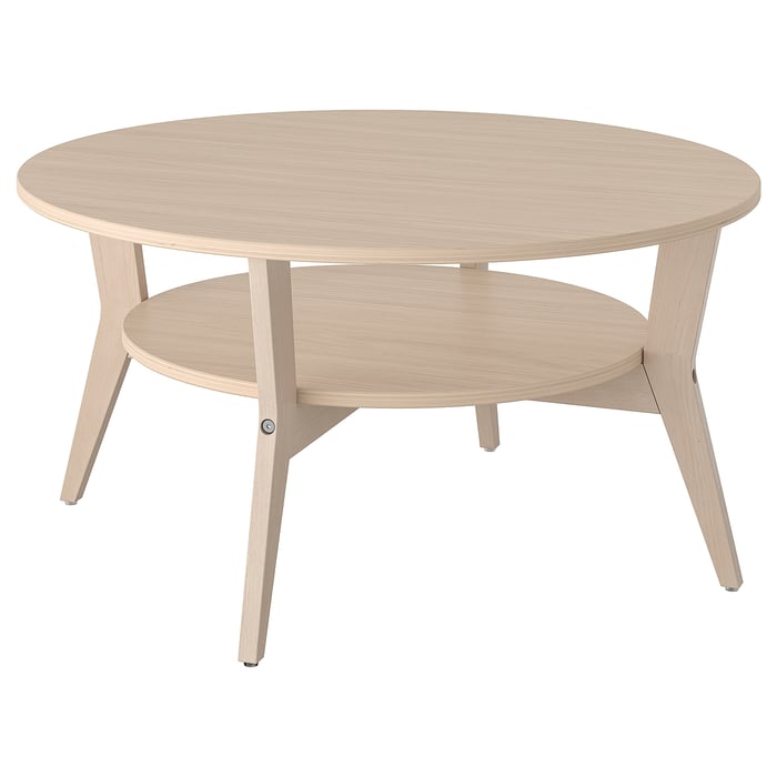 JAKOBSFORS coffee table, oak veneer, 80 cm - IKEA