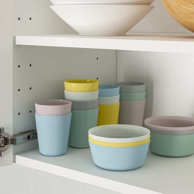 KALAS bowl, mixed colours - IKEA