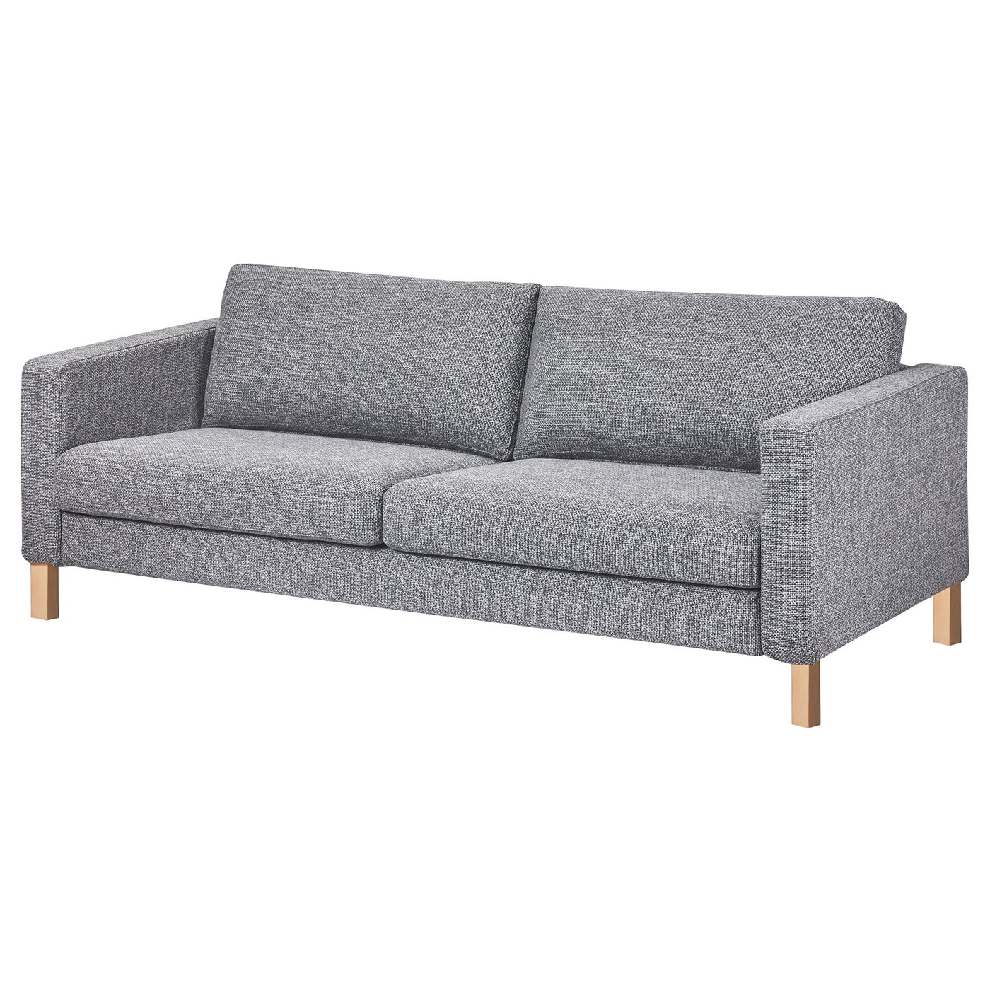 KARLSTAD 3-seat sofa, Lejde grey/black - IKEA
