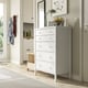KILBERGET chest of 5 drawers, white/anchor/unlock-function, 76x102 cm ...