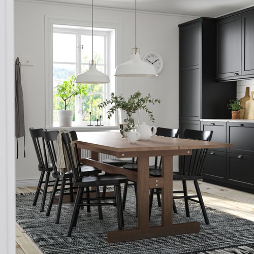 KLIMPFJÄLL dining table, grey-brown, 240x95 cm - IKEA