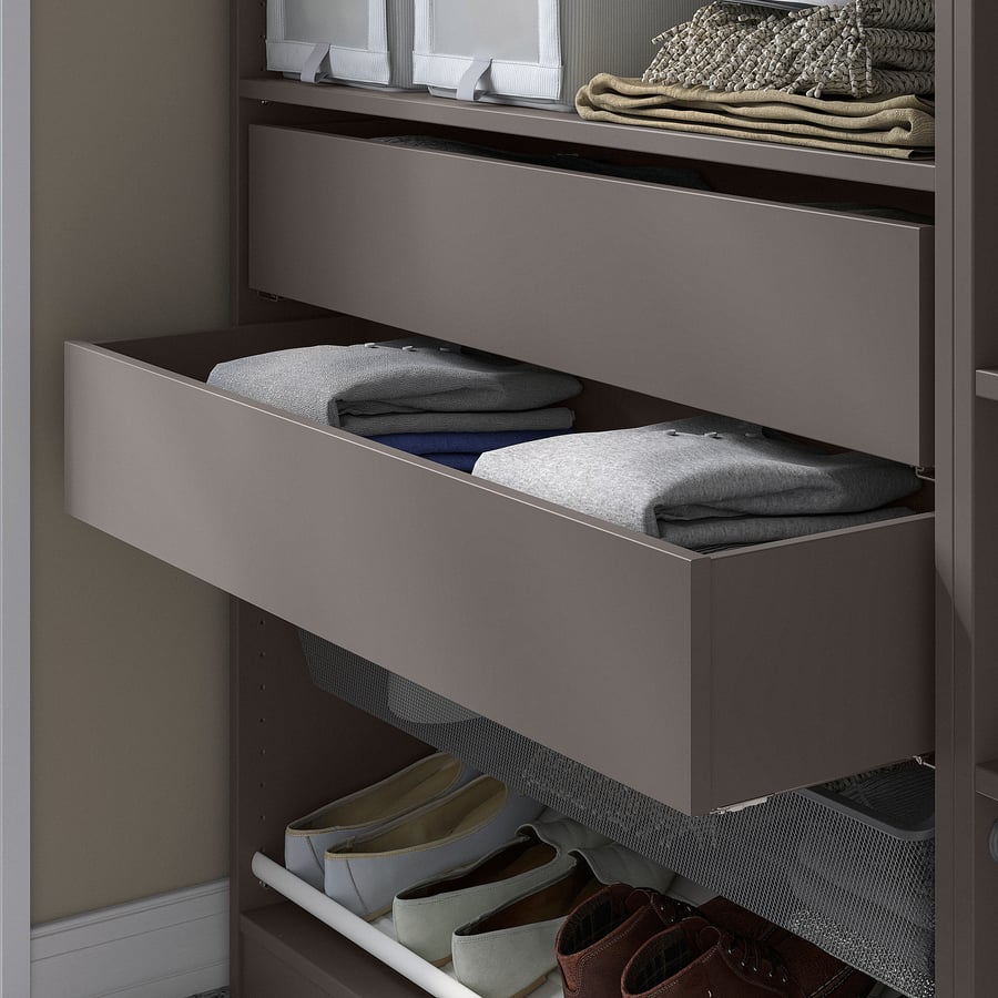 KOMPLEMENT drawer, dark grey, 100x35 cm - IKEA