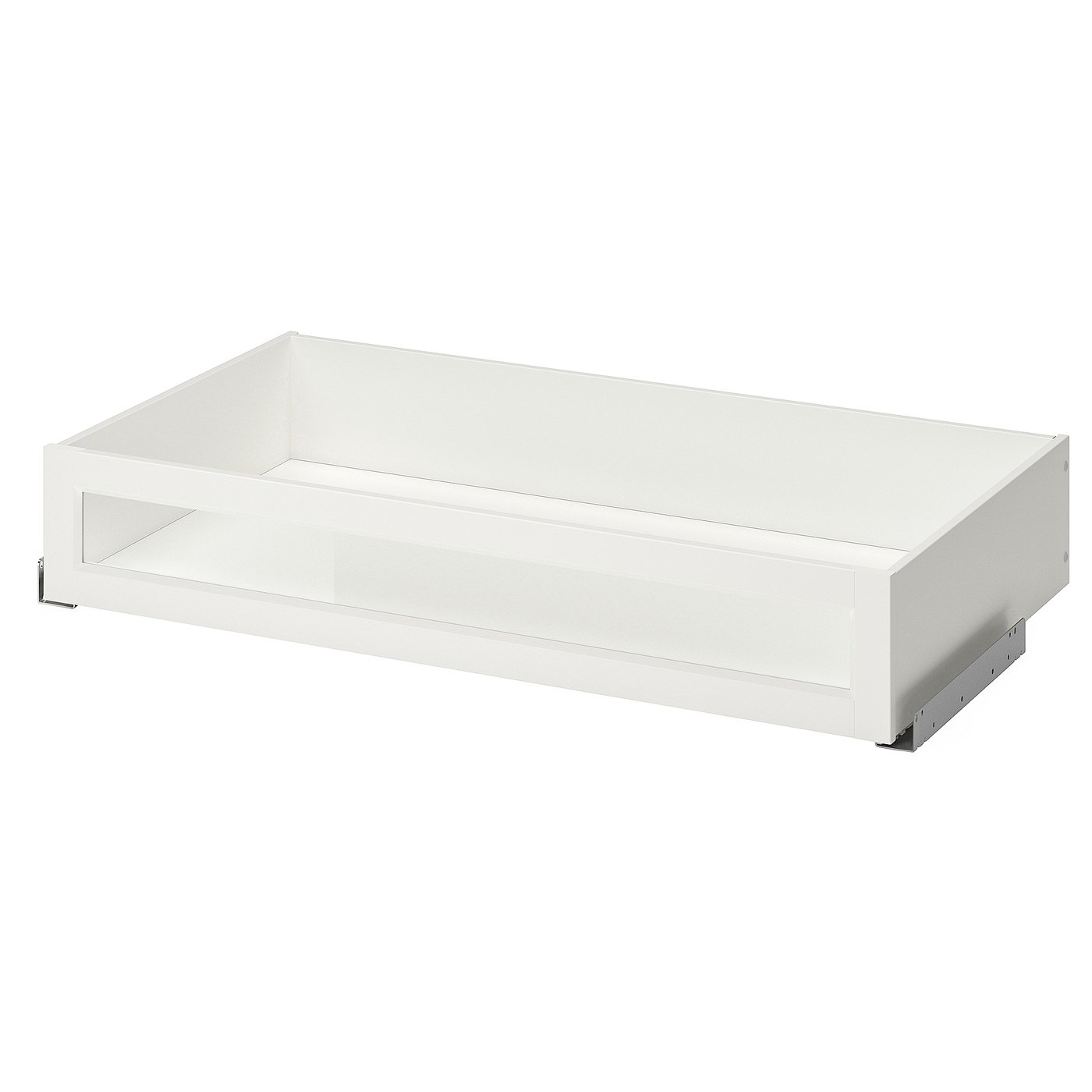 KOMPLEMENT Drawer with framed glass front, white - Get it today - IKEA
