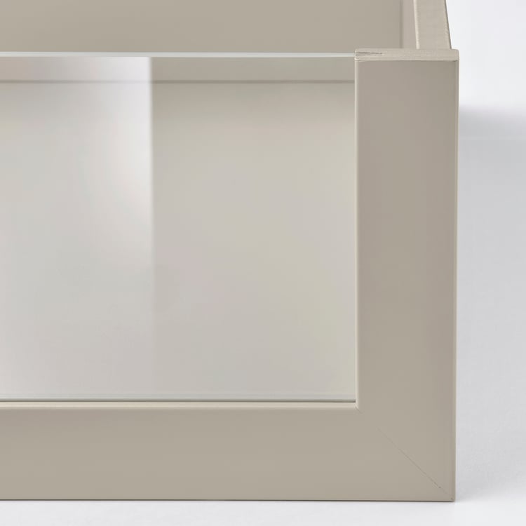 KOMPLEMENT drawer with glass front, grey-beige, 100x58 cm - IKEA